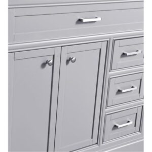 Elegant Kitchen and Bath 36 inch Single Bathroom Vanity Cabinet Set - Light Grey