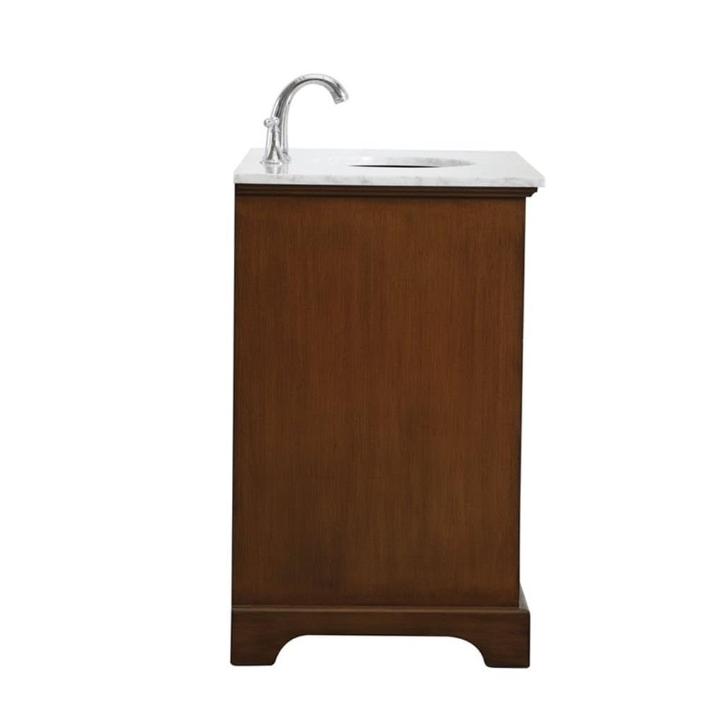 Elegant Kitchen and Bath 36 inch Single Bathroom Vanity Cabinet Set - Teak