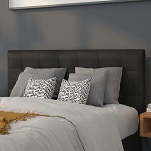 flash furniture lennox tufted upholstered full size headboard in black vinyl