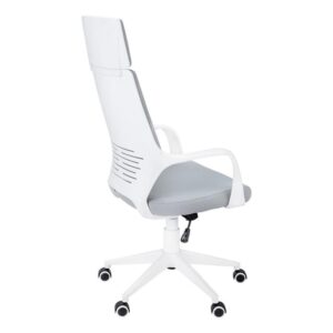 Monarch Specialties I 7270 Office Chair, Adjustable Height, Swivel, Ergonomic, Armrests, Computer Desk, Work, Metal, Fabric, White, Grey, Contemporary, Modern