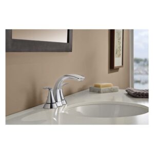 Moen Darcy Chrome Two Handle Lavatory Faucet 4 in.