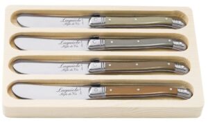 laguiole style de vie butter knives premium line, set of 4, treasure