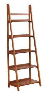 linon charlotte bookcase - color:walnut walnut