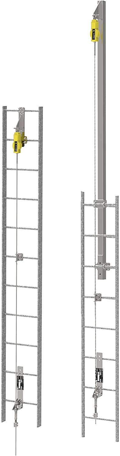 MSA 30901-00 Latchways Vertical Ladder Lifeline Kit - 20' (6m), For Hands-Free Operation, Use with the Latchways LadderLatch (Sold Separately), Fixed Ladder Fall Protection