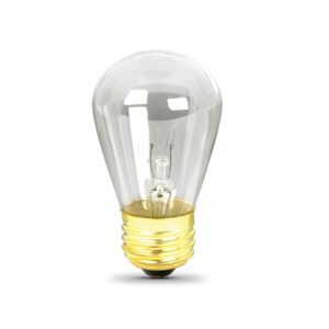 feit electric 11watt s14 2700k 40 lumen incandescent string light replacement bulb- 4 pack