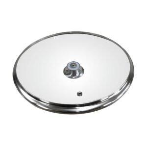 Cook N Home Tempered Glass Lid, 9.5-inch/24cm, Clear