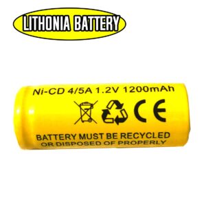 (3 Pack) 1.2v 1200MAH NiCad Battery KR-1500AUL KR1100AE KR-1200AUL Exit Sign Emergency Light ELB-1201N ELB 1210 ELB 1201 ELB1210 ELB1201 ELB1210n ELB1201n ASC0086 Lithonia ELB-1210N Nickel Cadmium