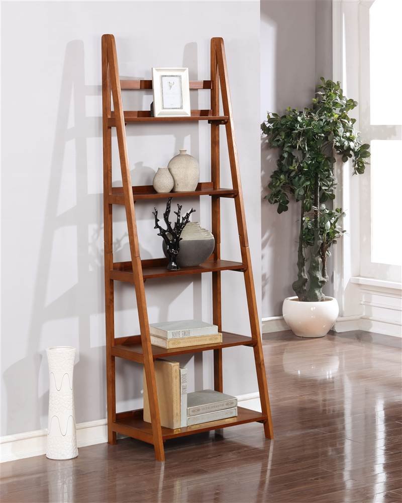 Linon Charlotte Bookcase - Color:Walnut Walnut