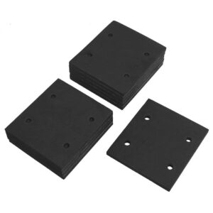 luomorgo 10 pcs black square foam adhesive foam replacement sander back pad sponge gasket rubber