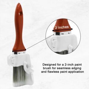 Emery Edger Edging Tool for Edges and Trim | Paintbrush Not Included - Attaches to 2 Inch Brushes - Patented Design