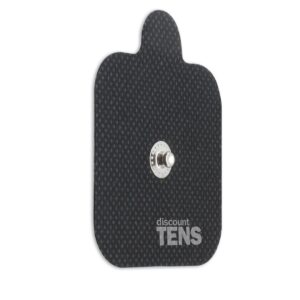 Discount TENS, Compex Easy Snap Compatible TENS Electrodes, 8 Premium Replacement Pads for Compex TENS Units. (2 inch x 2 inch)