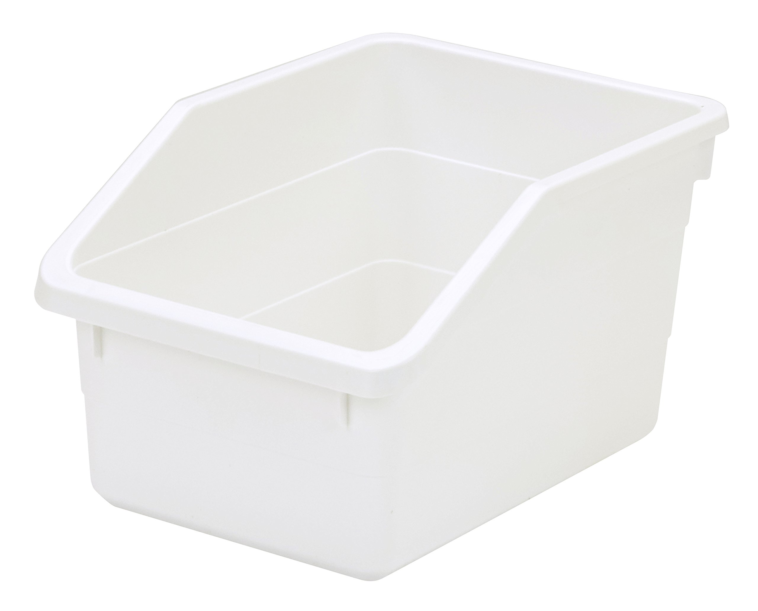 Quantum Storage K-NPB1076WT-5 5-Pack All-Purpose Nesting Bin, 6" Height, 7.25" Width, 10.5" Length, White