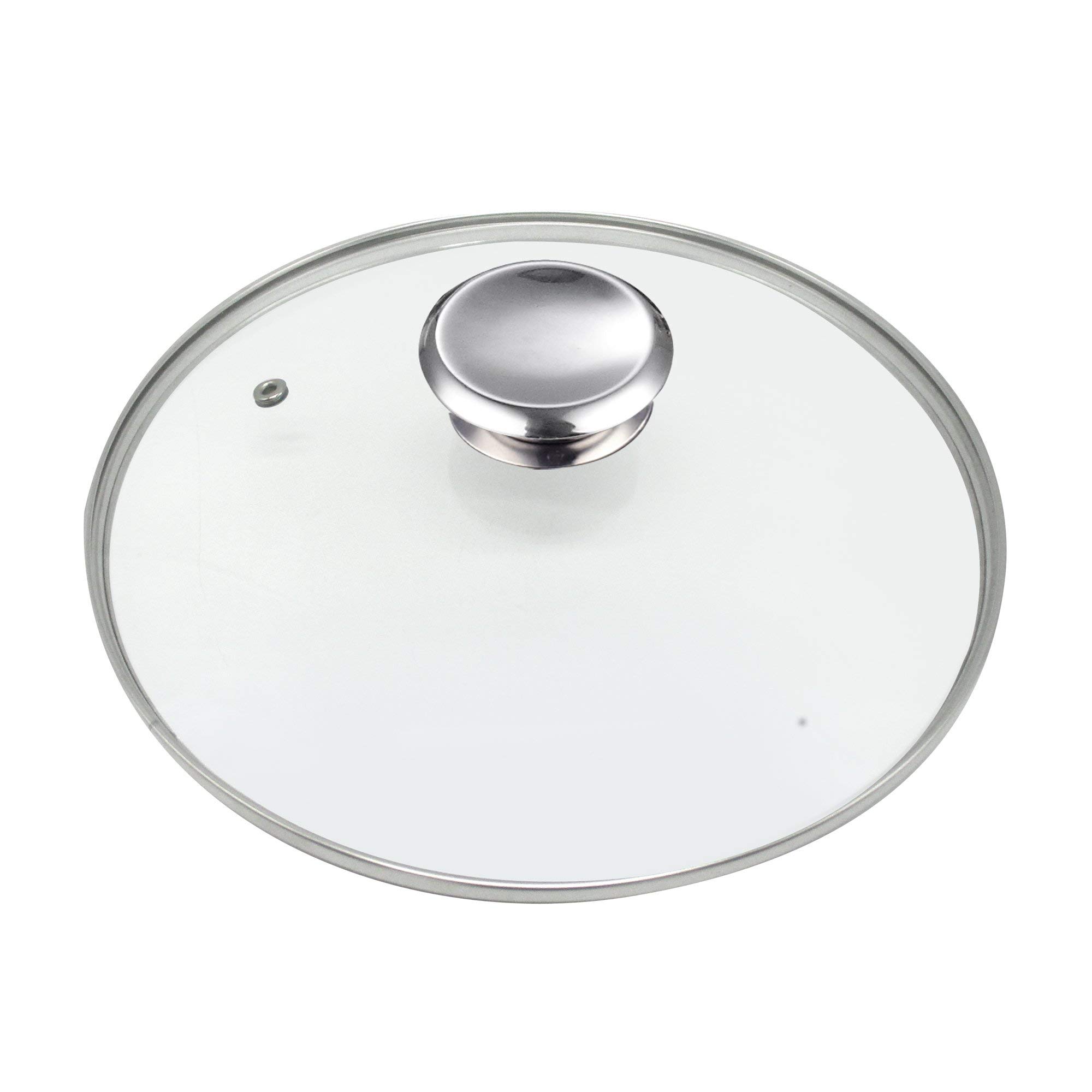 Cook N Home Tempered Glass Lid, 9.5-inch/24cm, Clear