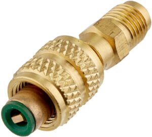 senville r410a adapter 5/16" sae female to 1/4" sae male vacuum service port for mini split air conditioners