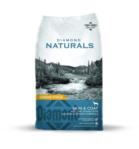 diamond naturals skin & coat real meat recipe dry dog food with wild caught salmon 15lb (9422_15_dnd)