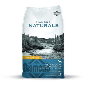 DIAMOND NATURALS Skin & Coat Real Meat Recipe Dry Dog Food with Wild Caught Salmon 15lb (9422_15_DND)