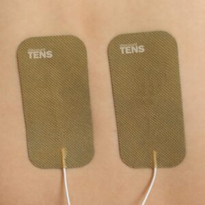 TENS Wired Electrodes Compatible with TENS 7000, Premium Replacement Pads for TENS Units, Discount TENS Brand (2in x 4in, 8 Pack)