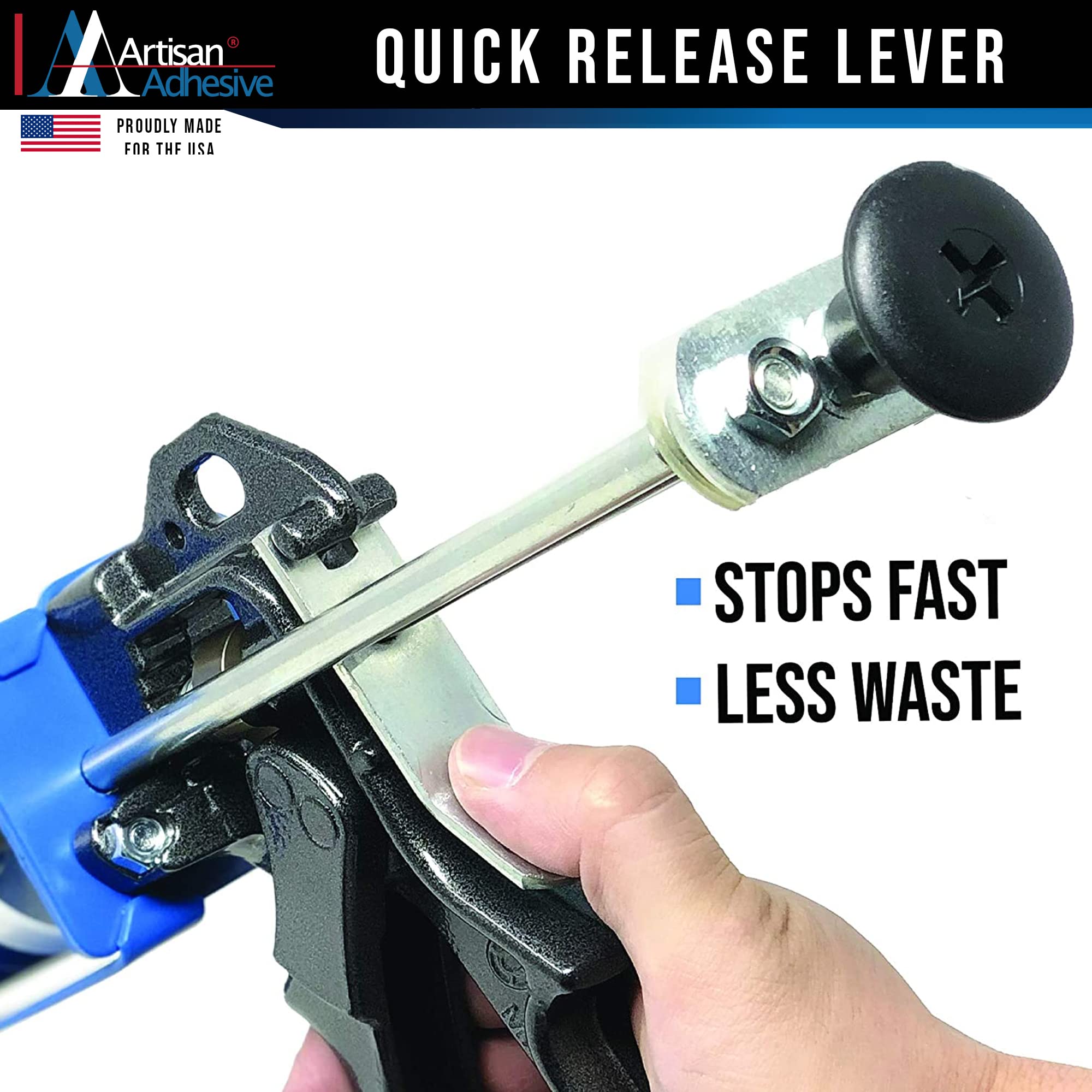 Artisan Adhesive Dispenser Gun for 250mL (8.45 oz) 2 part adhesive cartridges | 10:1 Mix Ratio