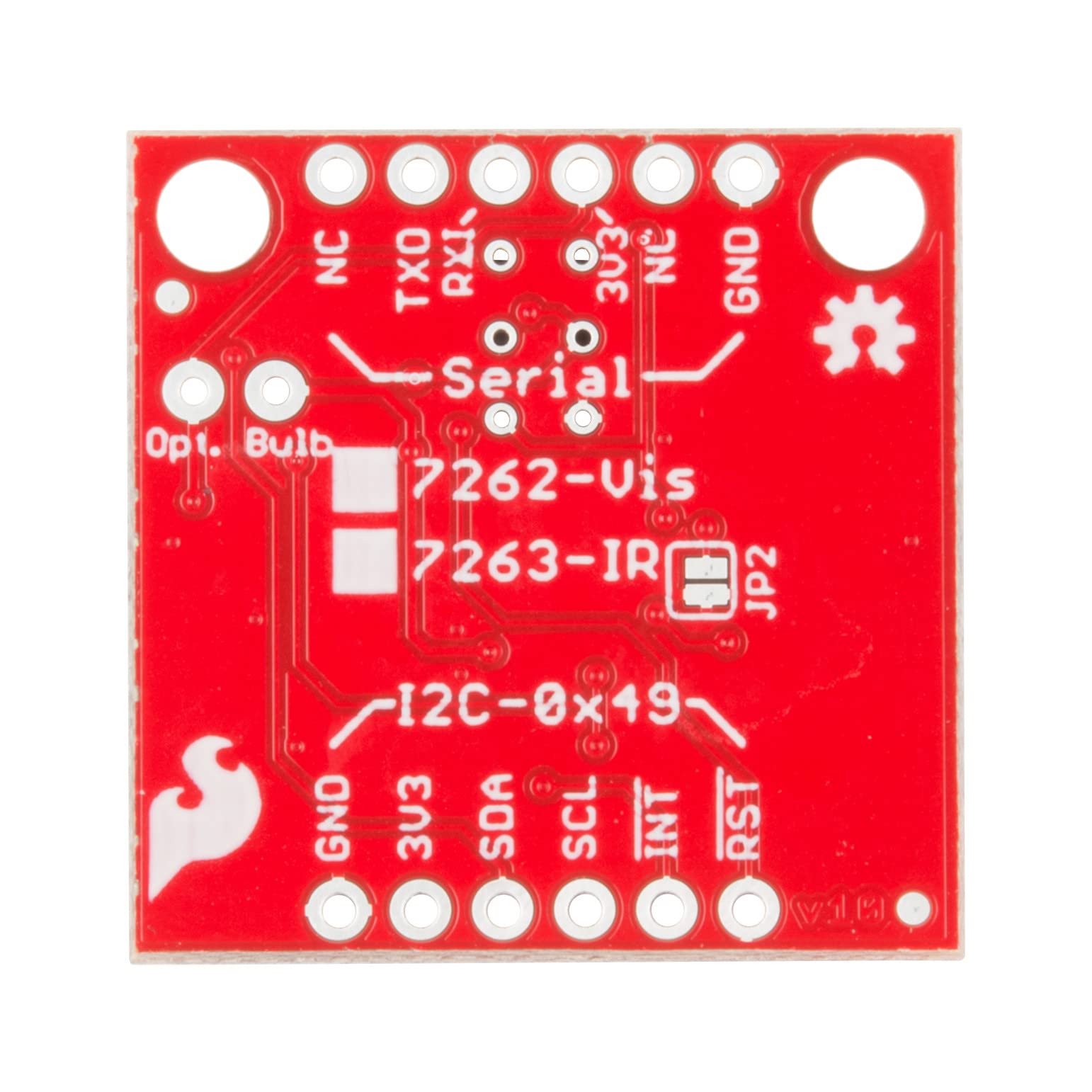 SparkFun Spectral Sensor Breakout - AS7262 Visible (Qwiic)-detects wavelengths in The Visible Range at 450, 500, 550, 570, 600 & 650nm of Light Each w/ 40nm of Full-Width Half-max Detection-2.7V-3.6V