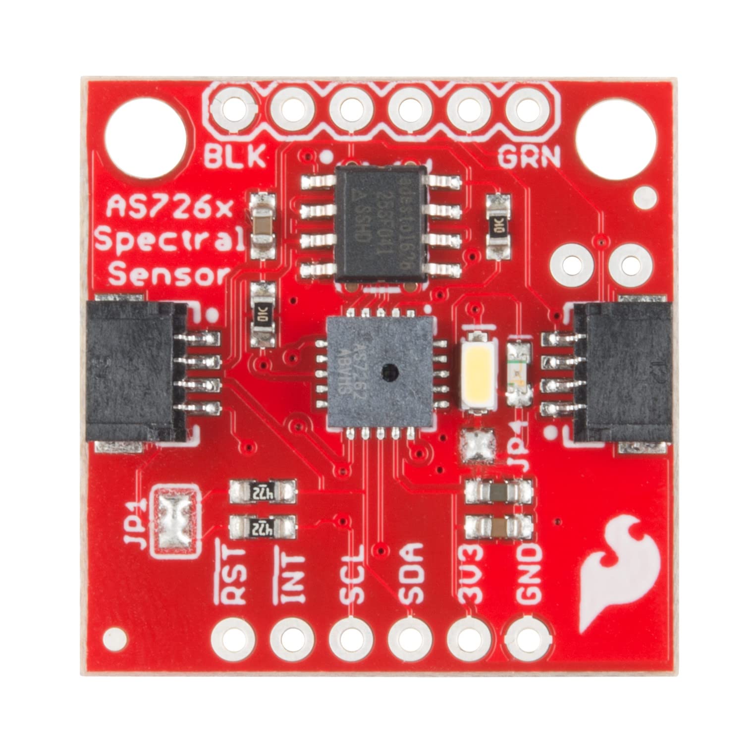 SparkFun Spectral Sensor Breakout - AS7262 Visible (Qwiic)-detects wavelengths in The Visible Range at 450, 500, 550, 570, 600 & 650nm of Light Each w/ 40nm of Full-Width Half-max Detection-2.7V-3.6V