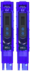 hm digital tds-ez water quality tds tester, 0-9990 ppm measurement range , 1 ppm resolution, +/- 3% readout accuracy (2 pack)