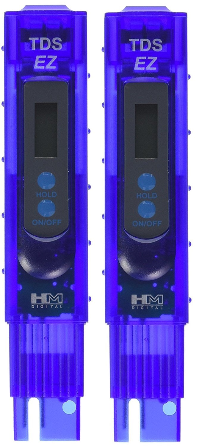 HM Digital TDS-EZ Water Quality TDS Tester, 0-9990 ppm Measurement Range , 1 ppm Resolution, +/- 3% Readout Accuracy (2 pack)