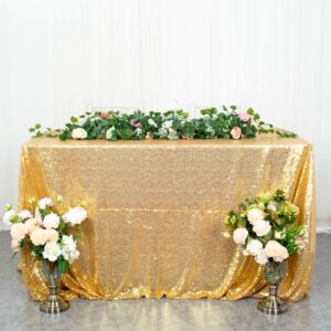 shidianyi gold-50inx72in rectangular sequin tablecloth popular bridal dress table cloth,fashion tablecloth overlay