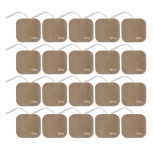 tens wired electrodes compatible with tens 7000, premium replacement pads for tens units, discount tens brand (2in x 2in, 20 pack)