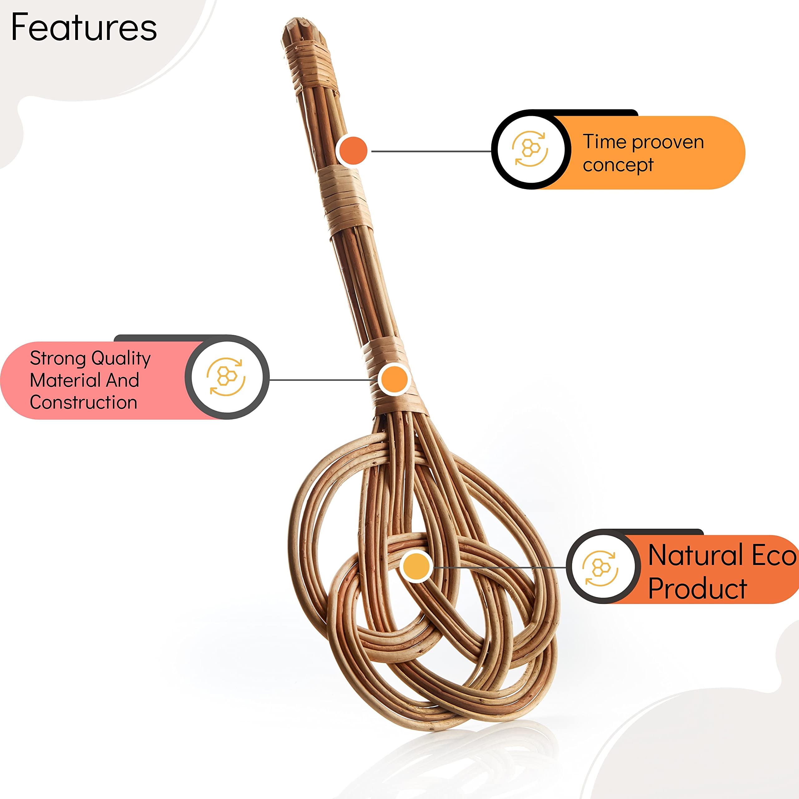 Carpet and Rug Beater, Rattan Carpet Beater, Manual Rug Beater Rattan Paddle, Durable Handmade Dust Beater, Must Have for Pet Owners