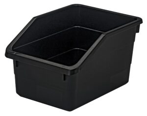 quantum storage k-npb1076bk-5 5-pack all-purpose nesting bin, 6" height, 7.25" width, 10.5" length, black