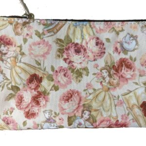 Loungefly Belle Character Floral AOP Cosmetic Pouch