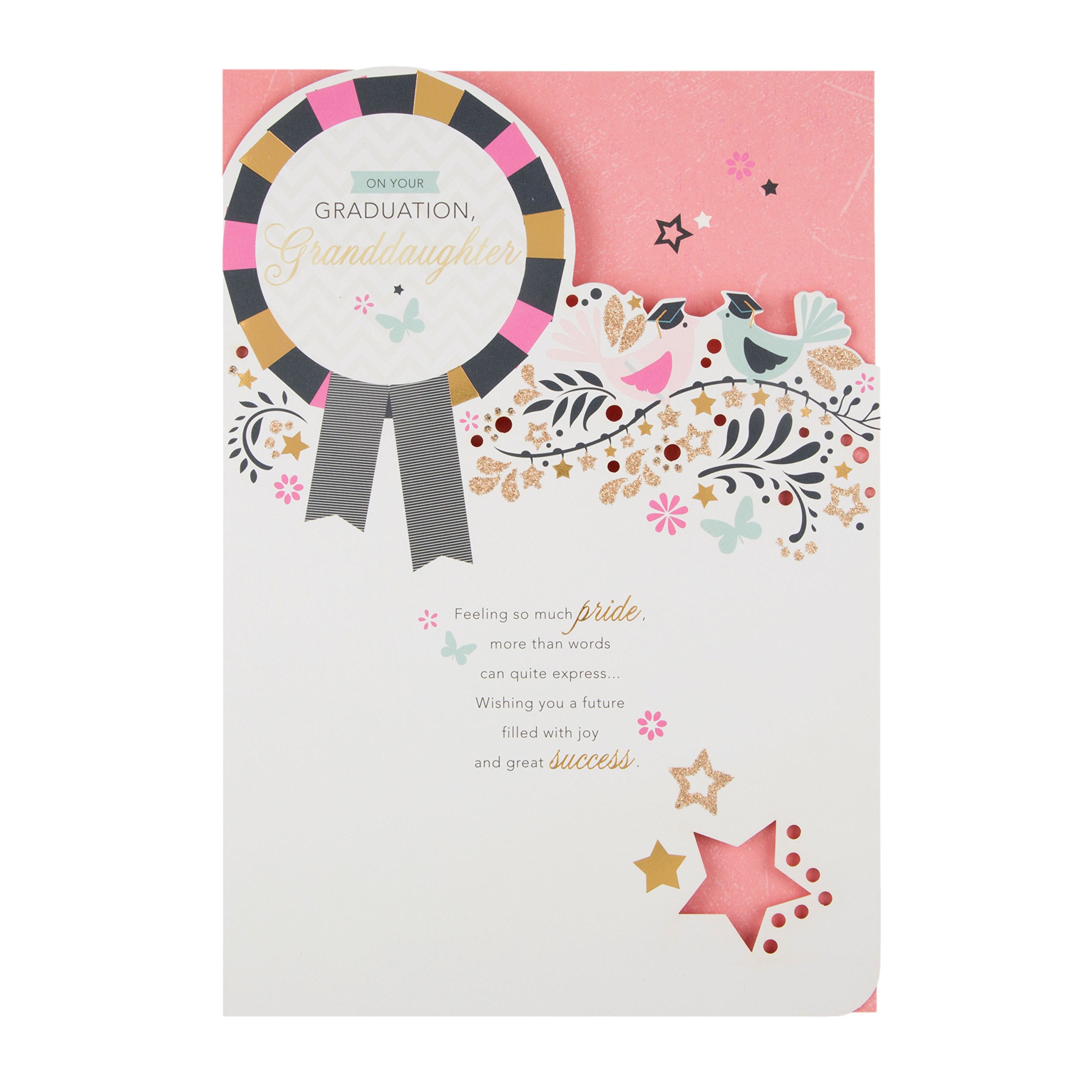 Hallmark 25490395 Medium "So Much Pride" Granddaughter Graduation Card