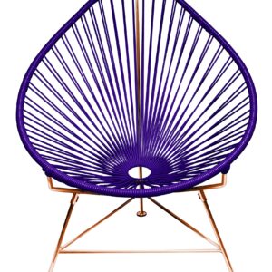 Innit Designs i01-04-07 Acapulco Chair Purple Weave on Copper Frame