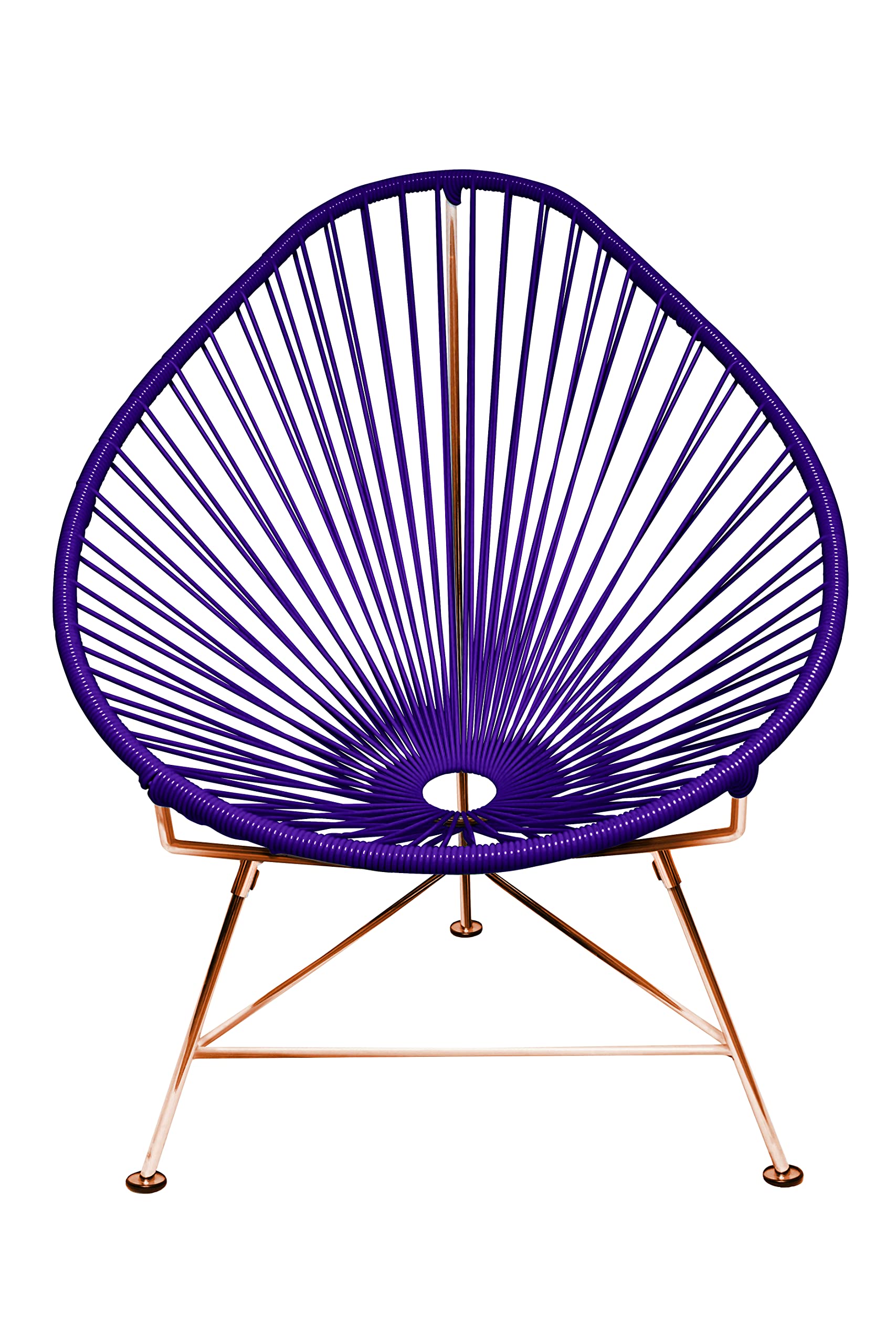 Innit Designs i01-04-07 Acapulco Chair Purple Weave on Copper Frame