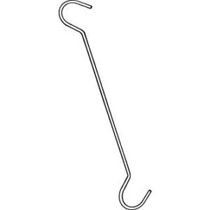 12" L Metal Double C Hooks - Ceiling Sign Holder/Ceiling Item Hangers - 20 Pack