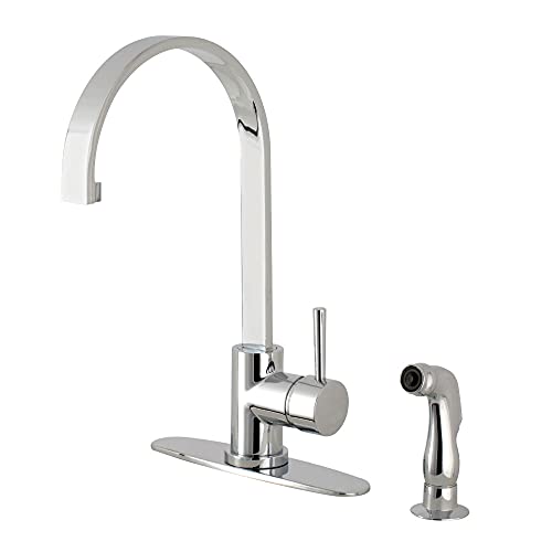 Kingston Brass LS8711DLSP Concord Kitchen Faucet, 8" in Spout Reach, Polished Chrome