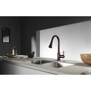 Kingston Brass LS8725CTL Continental Single-Handle Pull-Down Kitchen Faucet, 8-3/8" in Spout Reach, Oil Rubbed Bronze