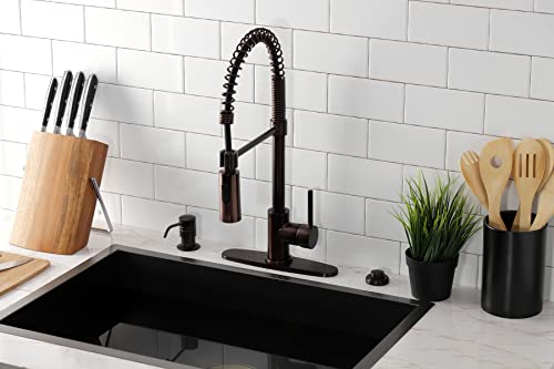 Kingston Brass LS8775DL Concord Pre-Rinse Kitchen Faucet, 8" in Spout Reach, Oil Rubbed Bronze