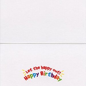 Avanti Dog Rainbow Funny Bulldog Birthday Card