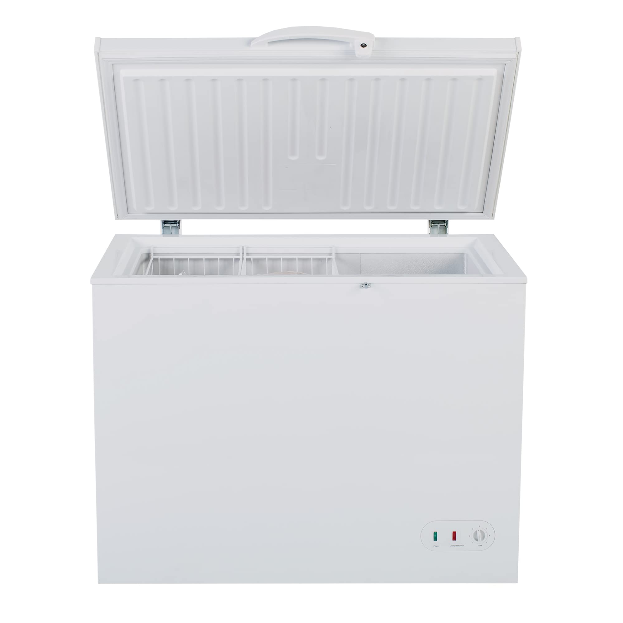 Maxx Cold 40.6" Commercial Chest Freezer with 9.6 Cu. Ft. Capacity, Durable White Steel, Locking Lid, and -11.2°F to -1°F Storage Range for Frozen Foods, Ice Cream, and More (MXSH9.6SHC)