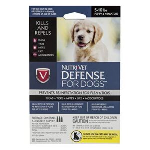 nutri-vet defense flea & tick control for puppies