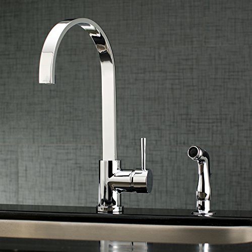 Kingston Brass LS8711DLSP Concord Kitchen Faucet, 8" in Spout Reach, Polished Chrome