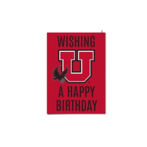 fan frenzy university of utah utes swoop birthday card