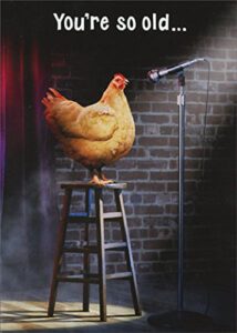 avanti stage chicken funny birthday card