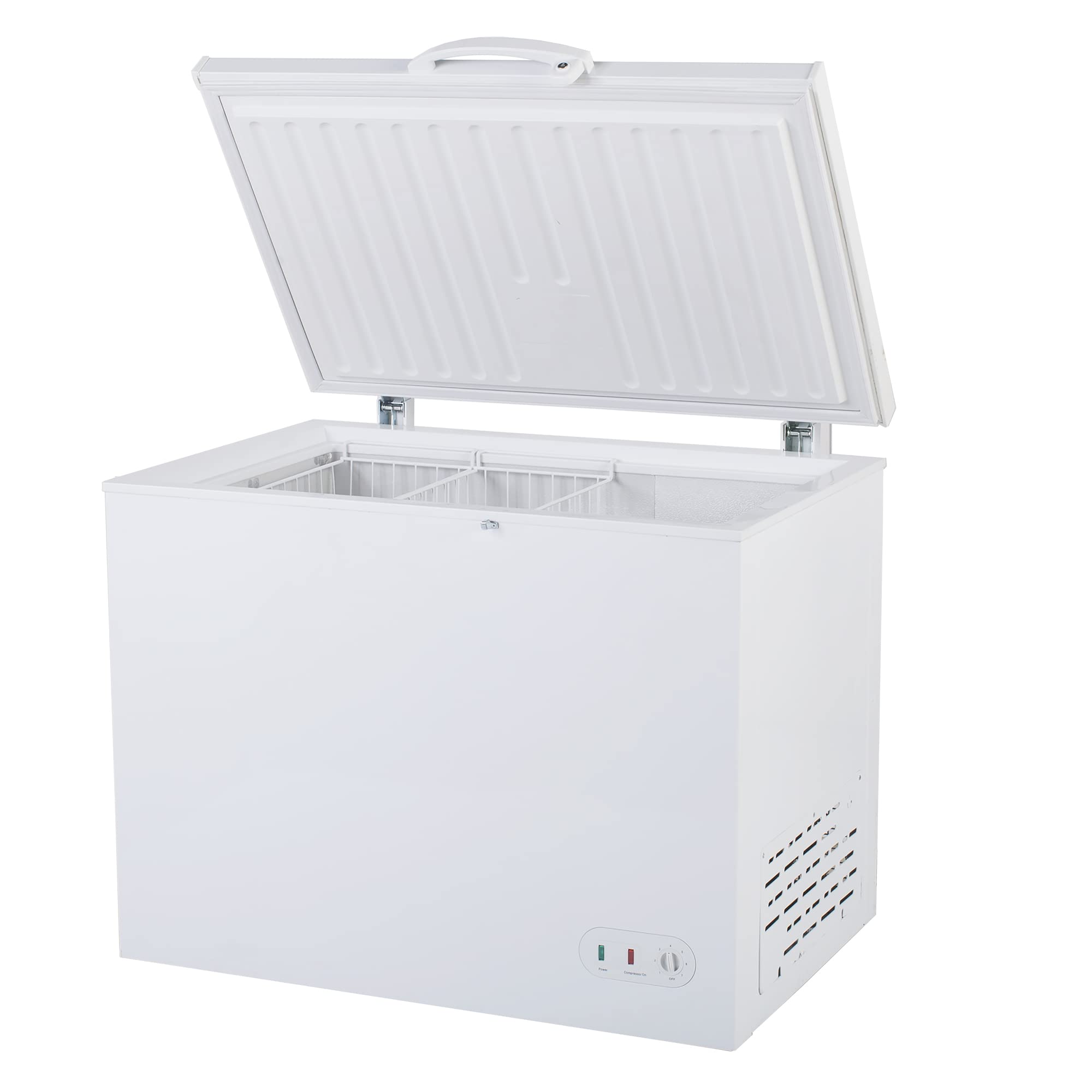 Maxx Cold 40.6" Commercial Chest Freezer with 9.6 Cu. Ft. Capacity, Durable White Steel, Locking Lid, and -11.2°F to -1°F Storage Range for Frozen Foods, Ice Cream, and More (MXSH9.6SHC)