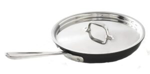 all-clad ns1 nonstick induction 10" fry pan with lid …