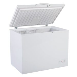 Maxx Cold 40.6" Commercial Chest Freezer with 9.6 Cu. Ft. Capacity, Durable White Steel, Locking Lid, and -11.2°F to -1°F Storage Range for Frozen Foods, Ice Cream, and More (MXSH9.6SHC)