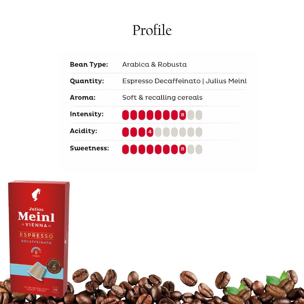 Julius Meinl - Nespresso compatible - Capsules Espresso Decaf - 10 x 5.3g