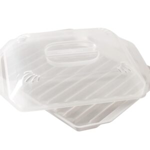 Nordic Ware Bacon Rack with Lid, 10.25x8x2 Inches, White