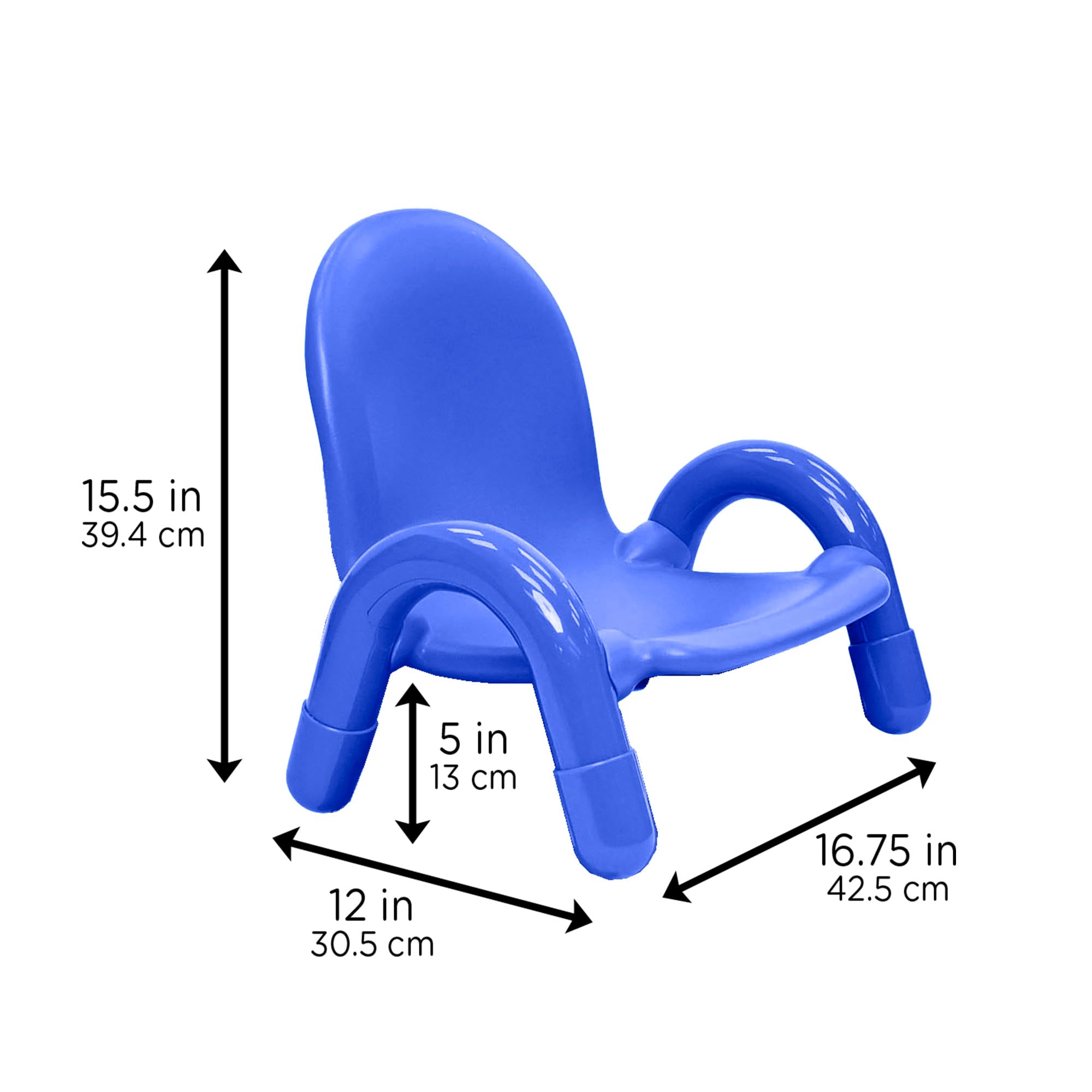 Children’s Factory 9"H BaseLine Chair, Green, AB7909PG, Toddler Preschool, Daycare and Homeschool Furniture, Flexible Classroom Seating, Kids School Desk Chair